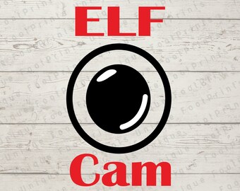 SVG Santa Cam Elf Surveillance File Christmas Laser File Santa Cam SVG ...
