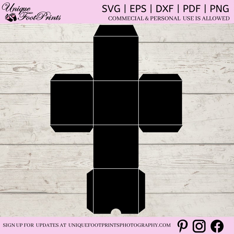 3D SVG- 3D Box-3d Square Box- Paper Craft- Gift Boxes- SVG Box-3d Box ...