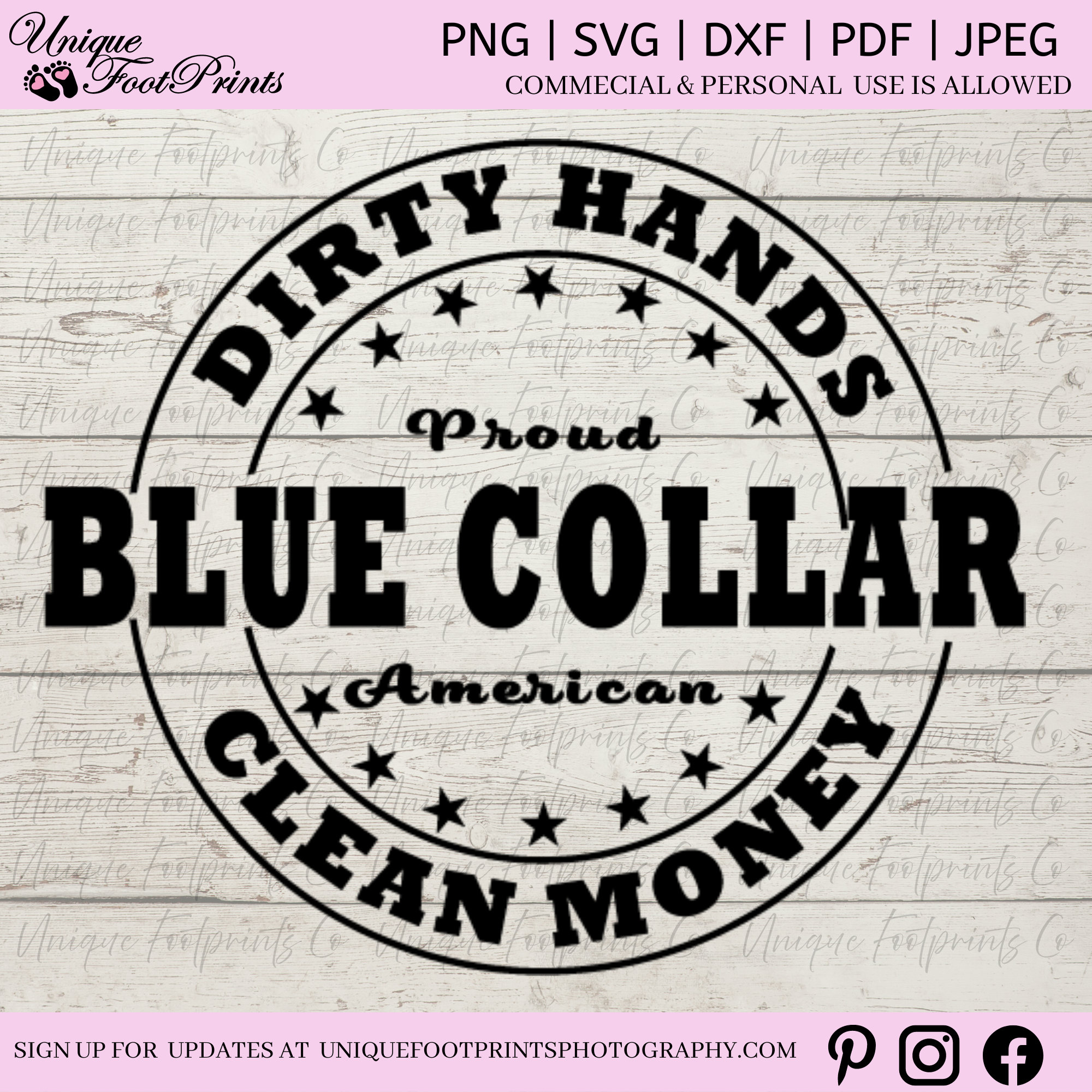 Dirty Hands Clean Money SVG, Blue Collar SVG Design, Union Workers SVG ...