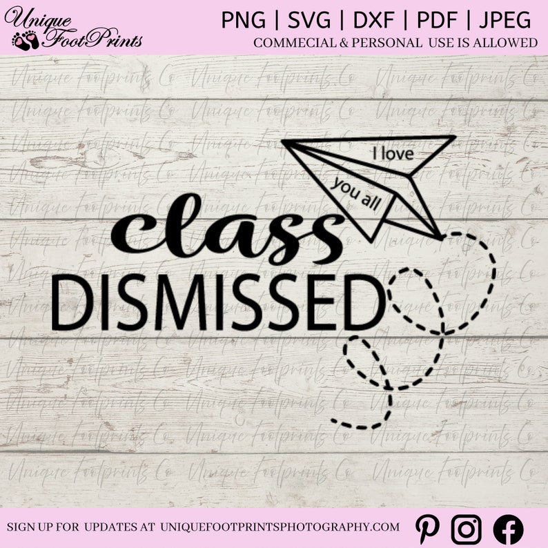 Clase despedida SVG, Te amo a toda la clase despedida SVG, Último día ...