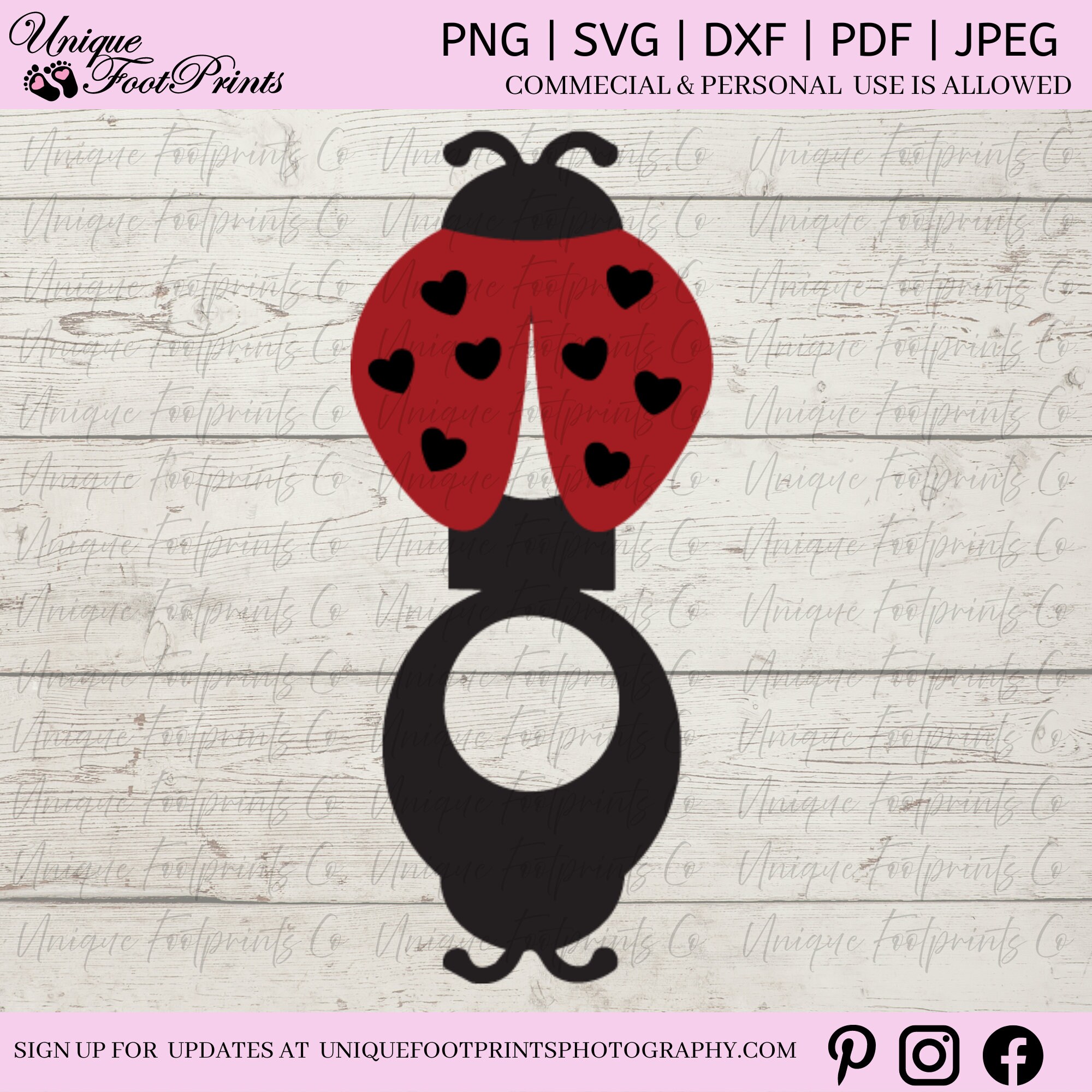Ladybug Lollipop Holder Svg, Ladybird Chocolate Holder Svg, Ladybug ...
