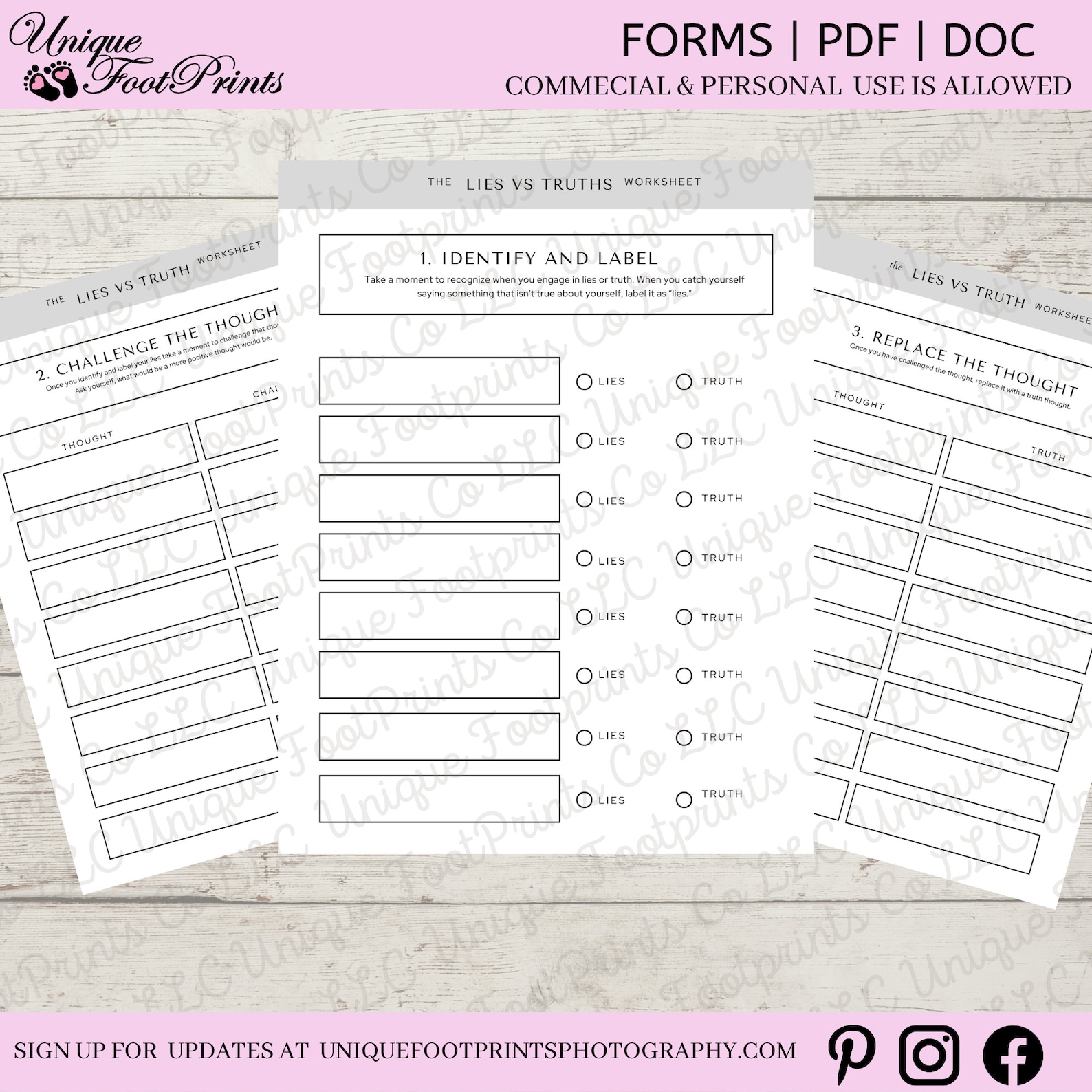 Negative Talk, Lies Vs Truth Worksheet, Lies Vs Truth Worksheets ...