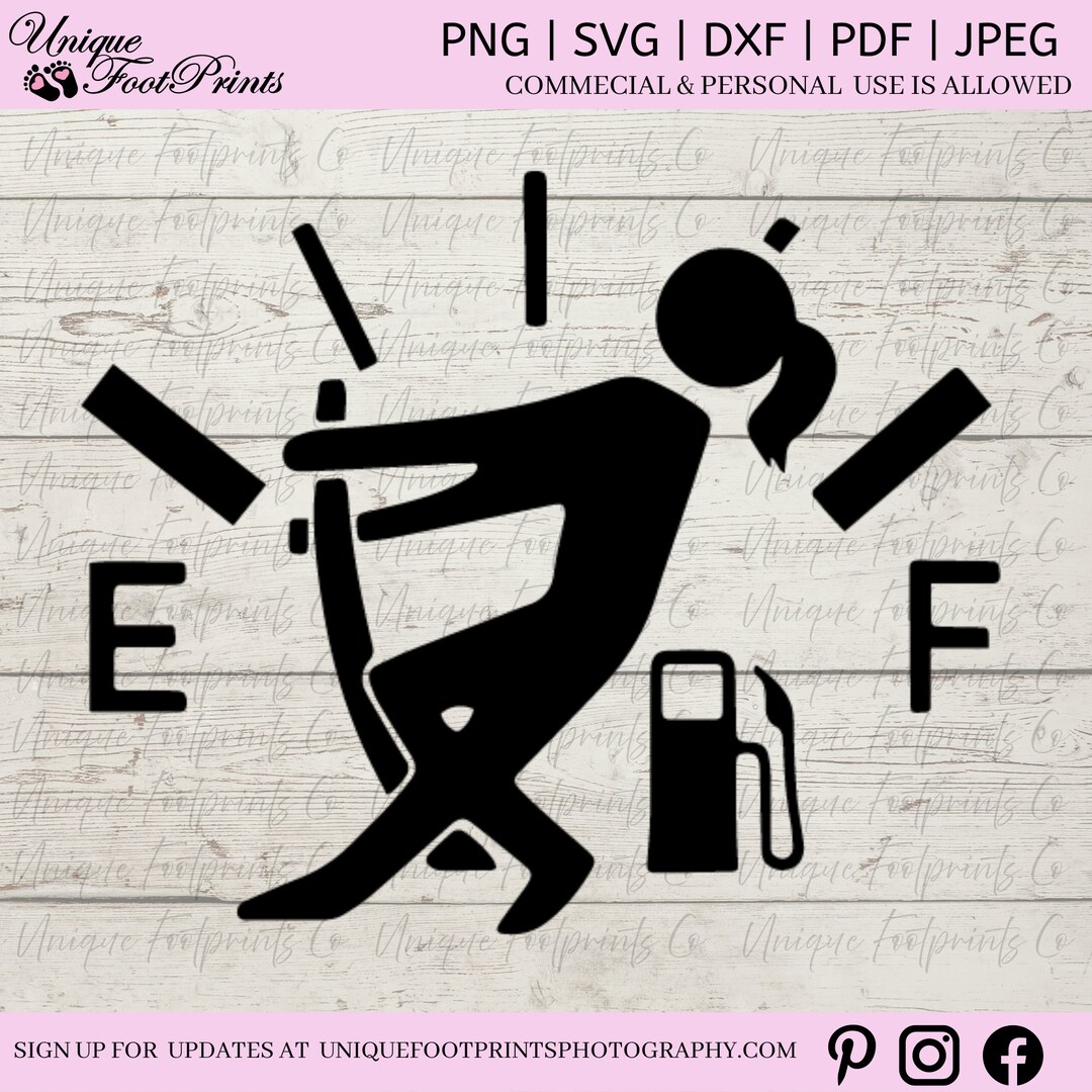 Funny Gas Tank Svg Downloads File for Cricut Silhouette Gas Needle Svg ...