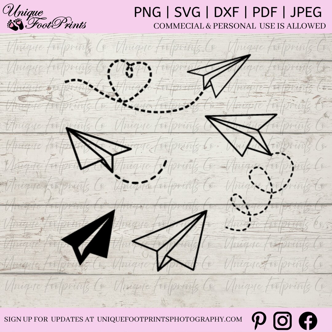 Paper Plane Trail Svg, Paper Airplane Border Clipart, Divider Png ...
