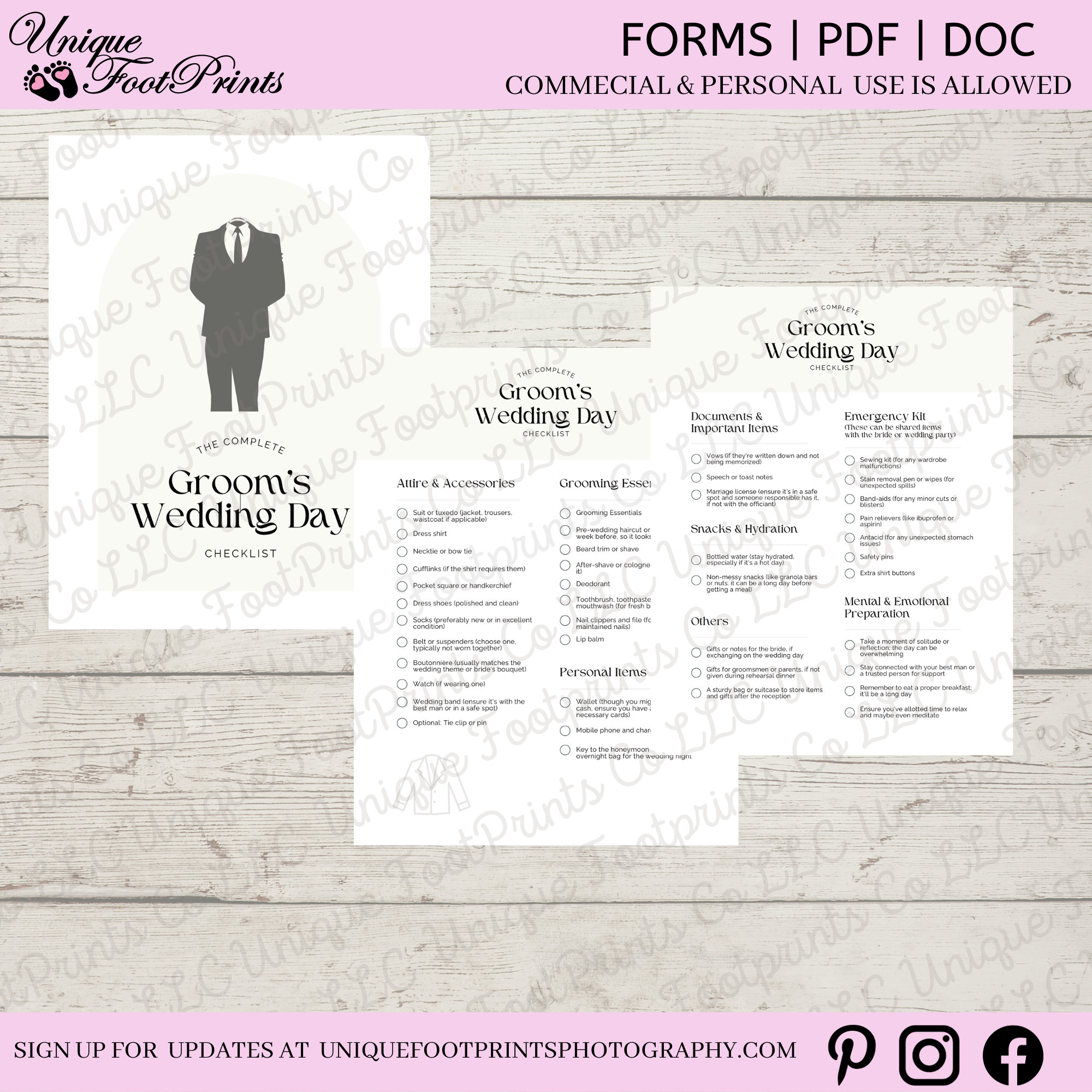 Groom Checklist-wedding to Do List-wedding Budget-wedding Checklist ...