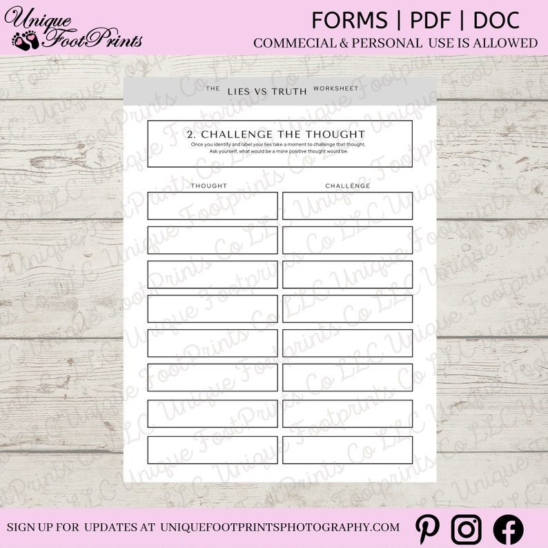 Negative Talk, Lies Vs Truth Worksheet, Lies Vs Truth Worksheets ...