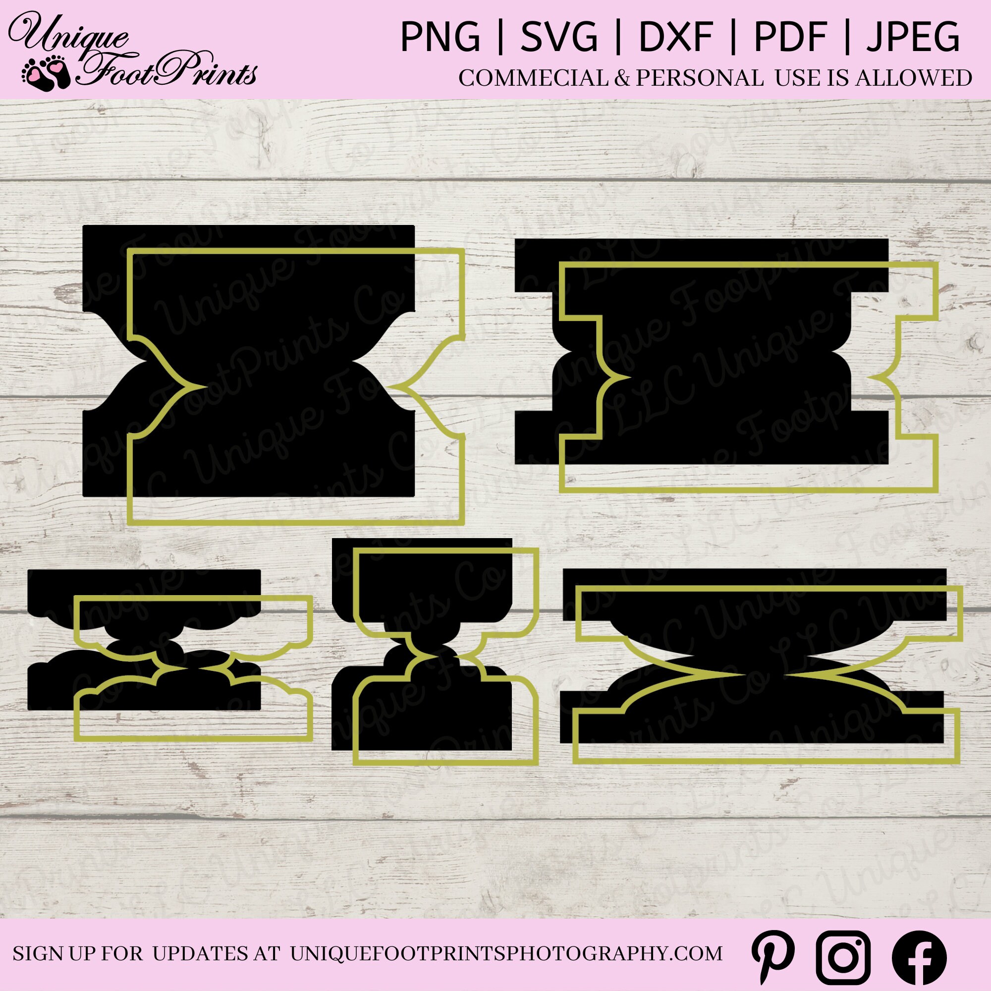 Tab Dividers Template, Divider SVG, Planner Divider Template, Planner ...