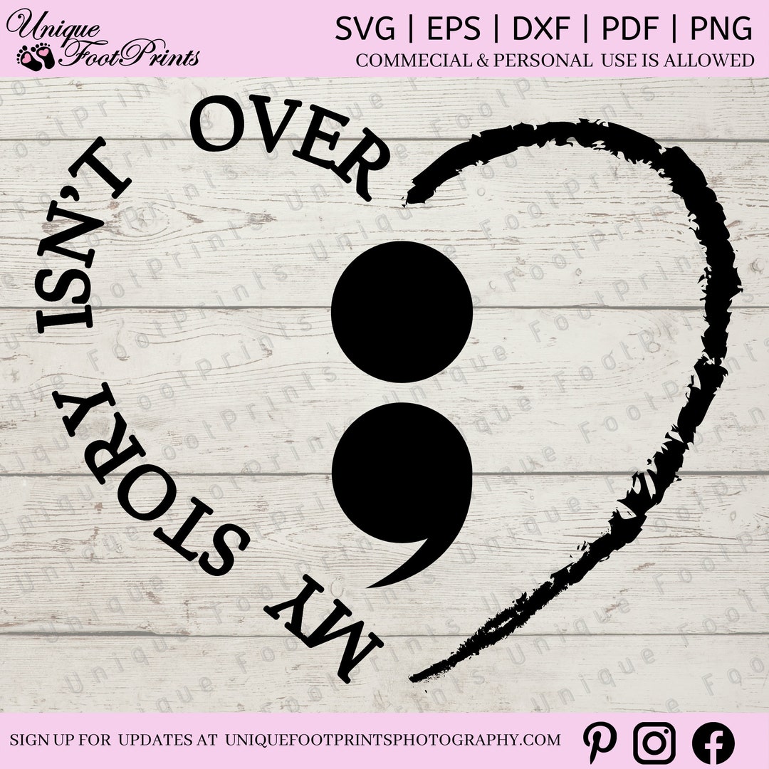 Project Semicolon SVG Semi Colon 2021 Svg Suicide - Etsy