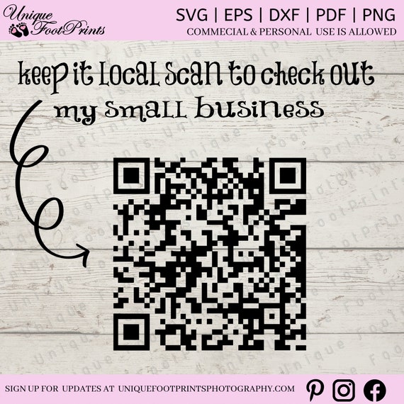 Custom QR Code Business QR QR Business Marketing Decal - Etsy