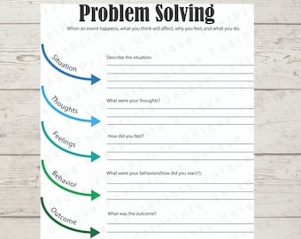 Decision-making Worksheet Form Instant Download Pros and - Etsy