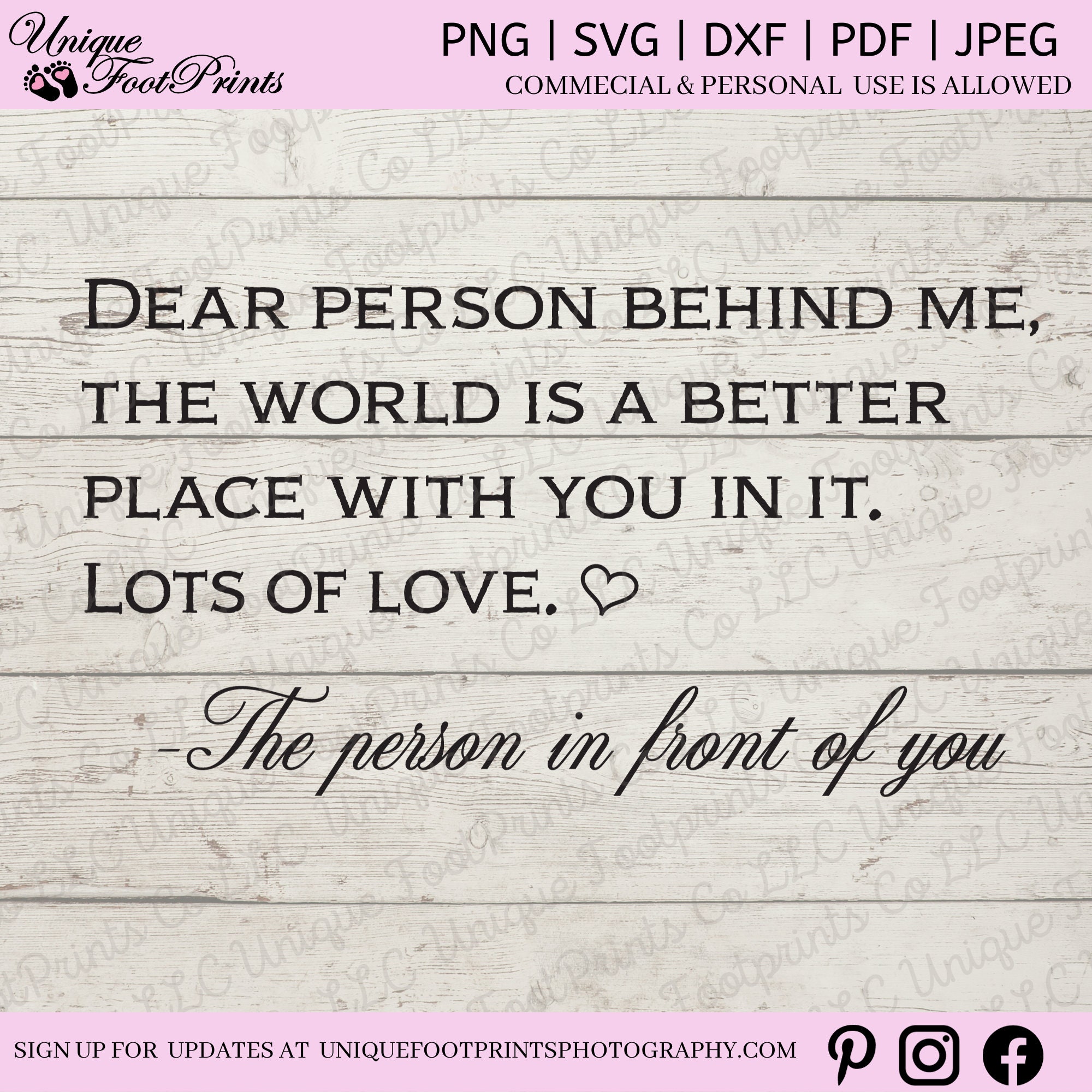 Dear Person Behind Me SVG ,person Behind Me Svg, Kindness Svg , to the ...