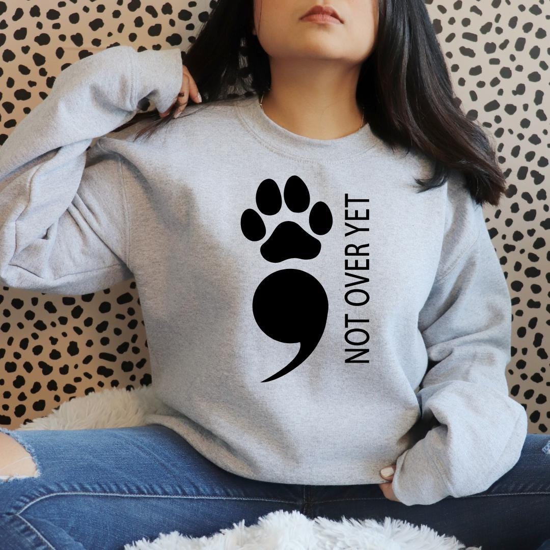 Project Semi Colon SVG- You Are Enough Svg- Suicide Prevention-paw Semi ...