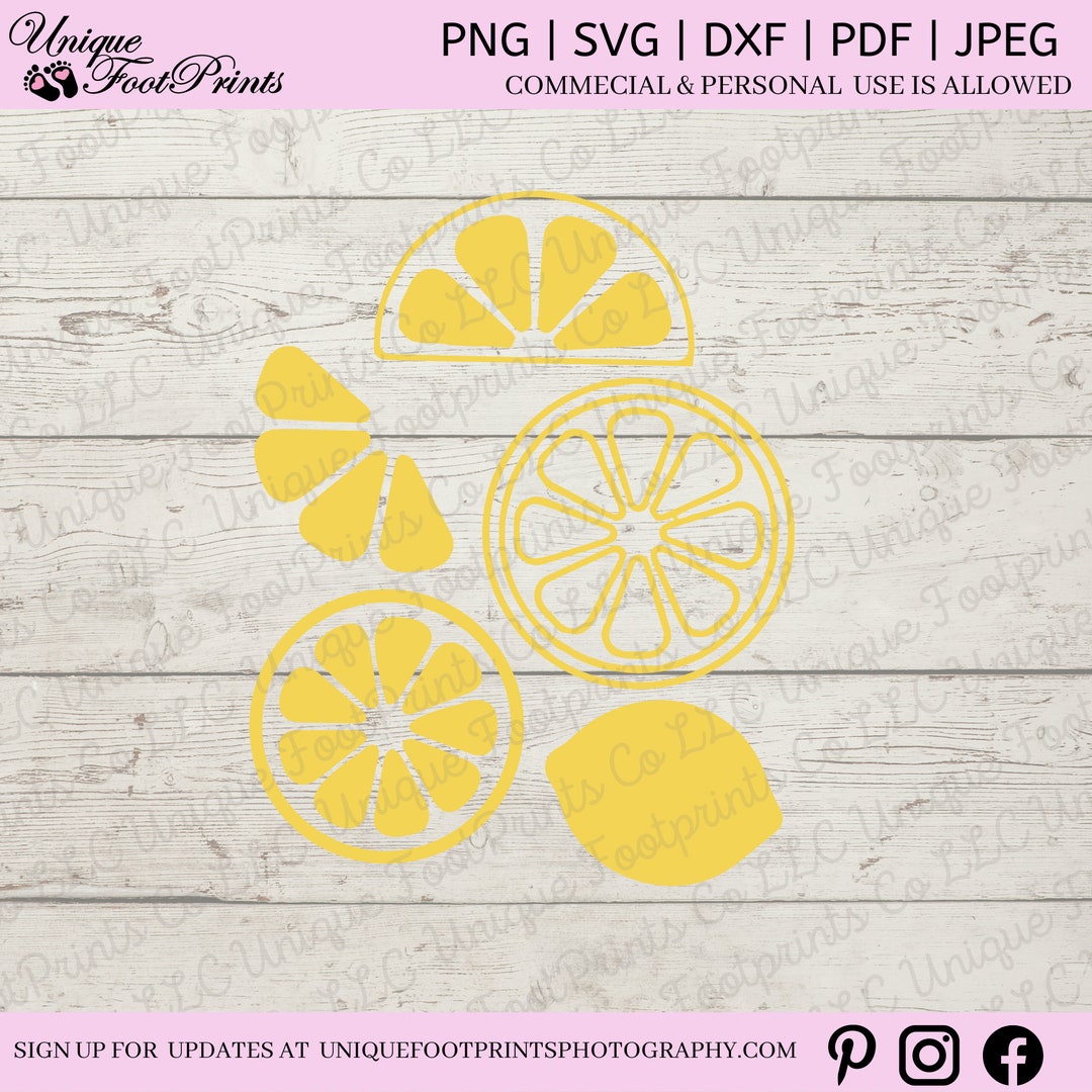 Lemon SVG Bundle - Lemonade Digital Cut Files - Hello Summer Clipart ...