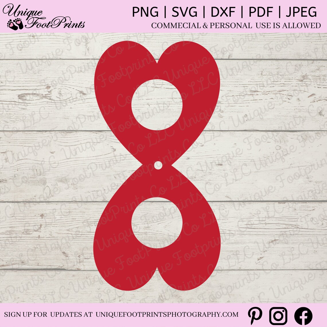 Heart Lollipop Holder Template DIGITAL Cut File, Valentine's Day ...