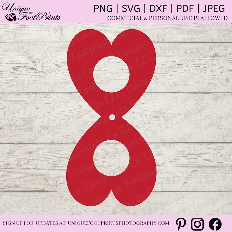 Heart Lollipop Holder Template DIGITAL Cut File, Valentine's Day ...