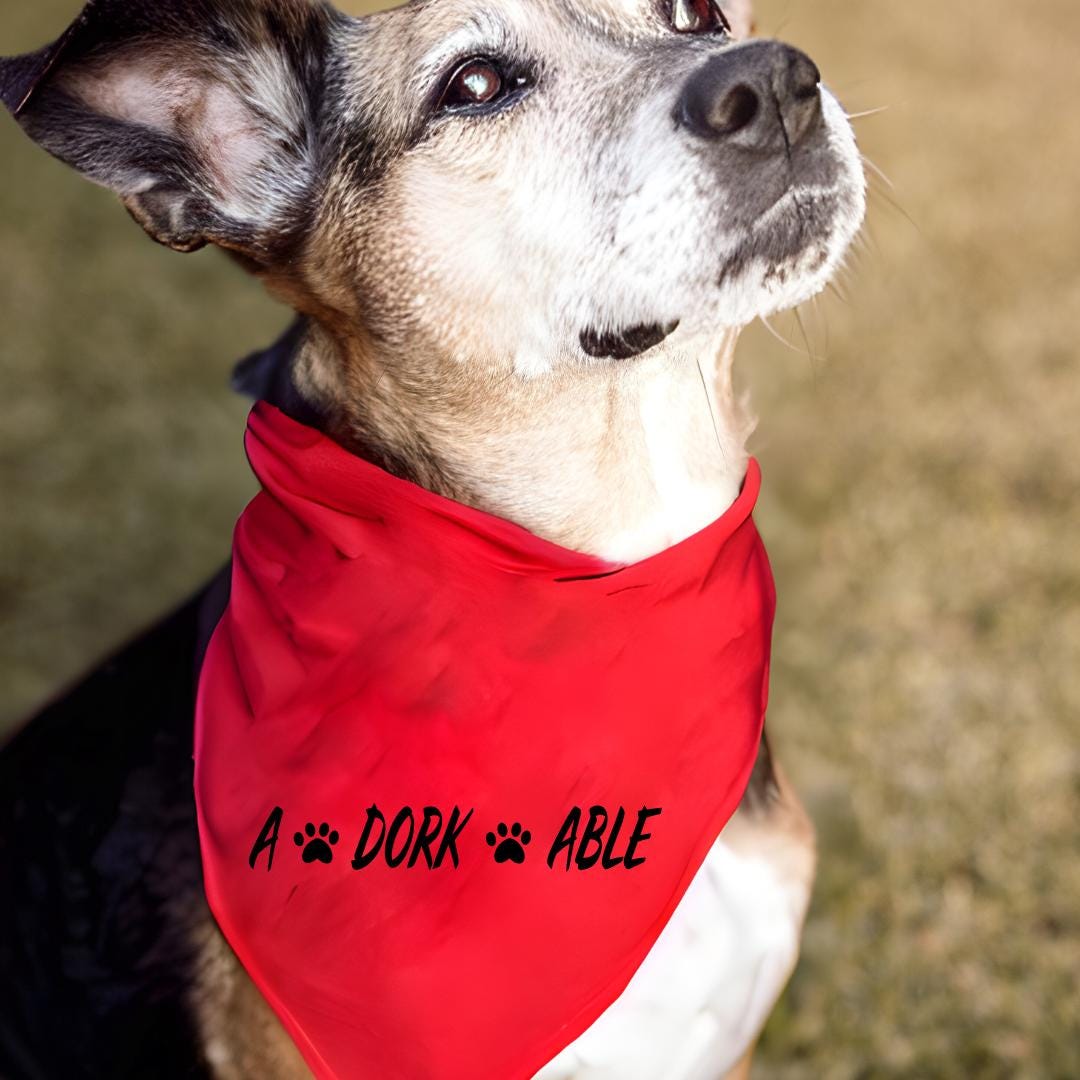Adorkable SVG for Dog Bandana, Instant Digital Download, Funny Svg for ...