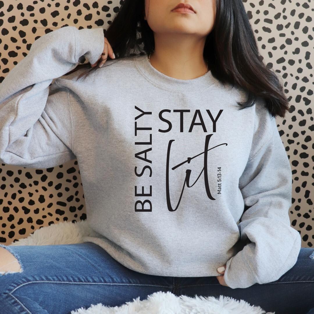 Be Salty Stay Lit SVG - Bible Verse Design - Faith Inspired-perfect for ...