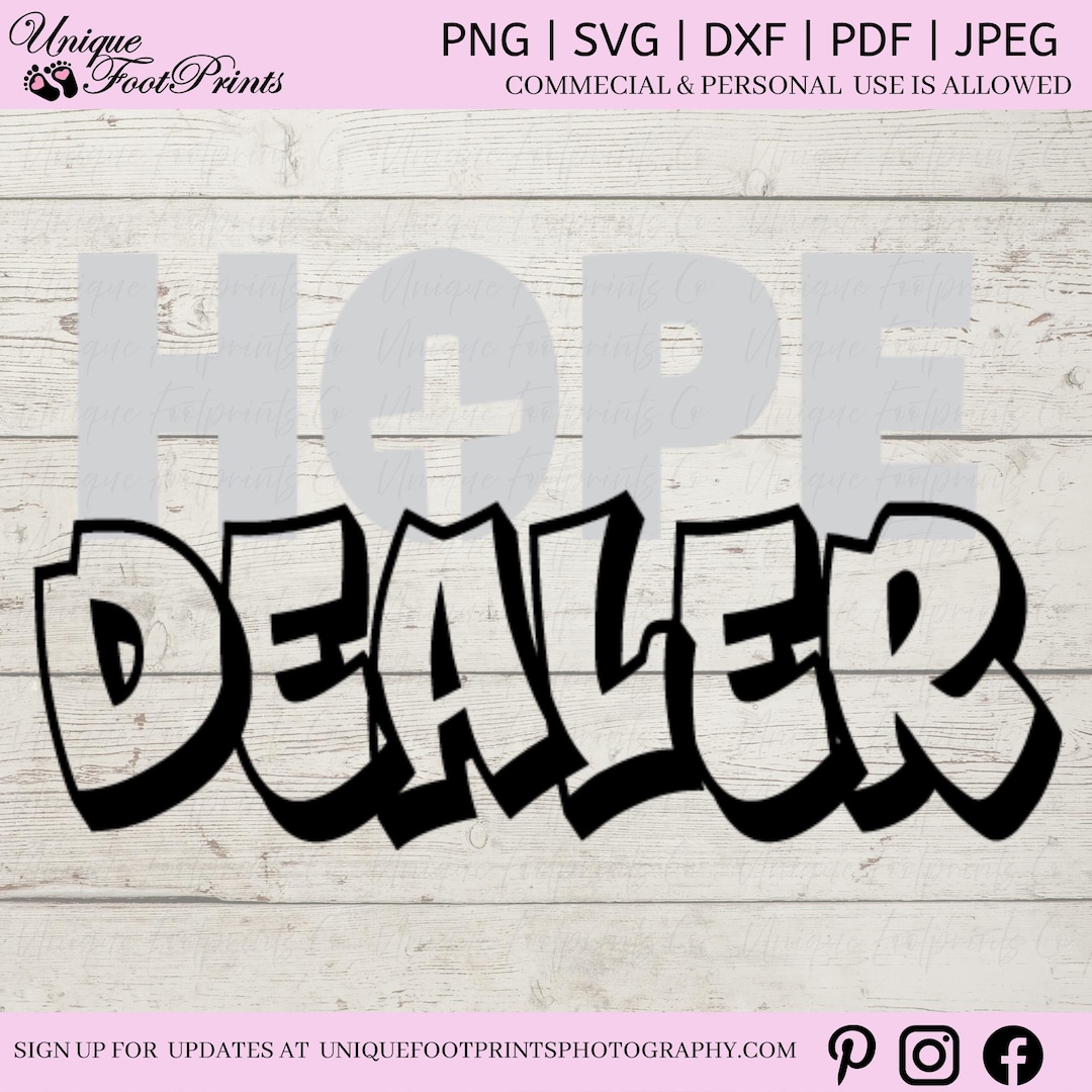 Hope Dealer SVG, Hope Dealer PNG, Cross Self Love, Inspire ...