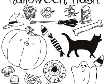 Vintage Halloween Flash Sheet - Etsy