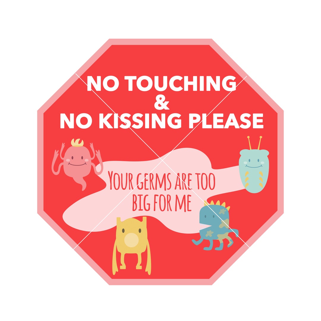 No Touching and No Kissing Car Seat Tag, PRINTABLE INSTANT DOWNLOAD ...