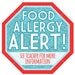 Allergy Alert Stop Sign, PRINTABLE INSTANT DOWNLOAD, Lunchbox Sign, Car ...