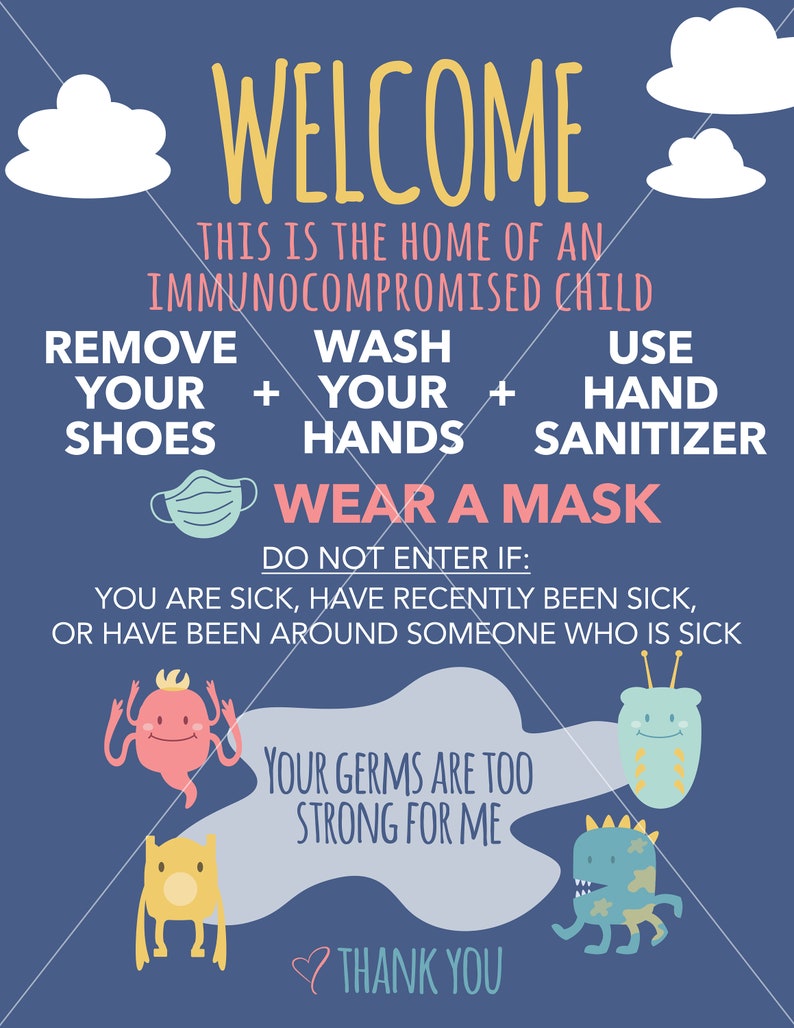 Wash Hands Welcome Sign, PRINTABLE INSTANT DOWNLOAD, Front Door Sign ...