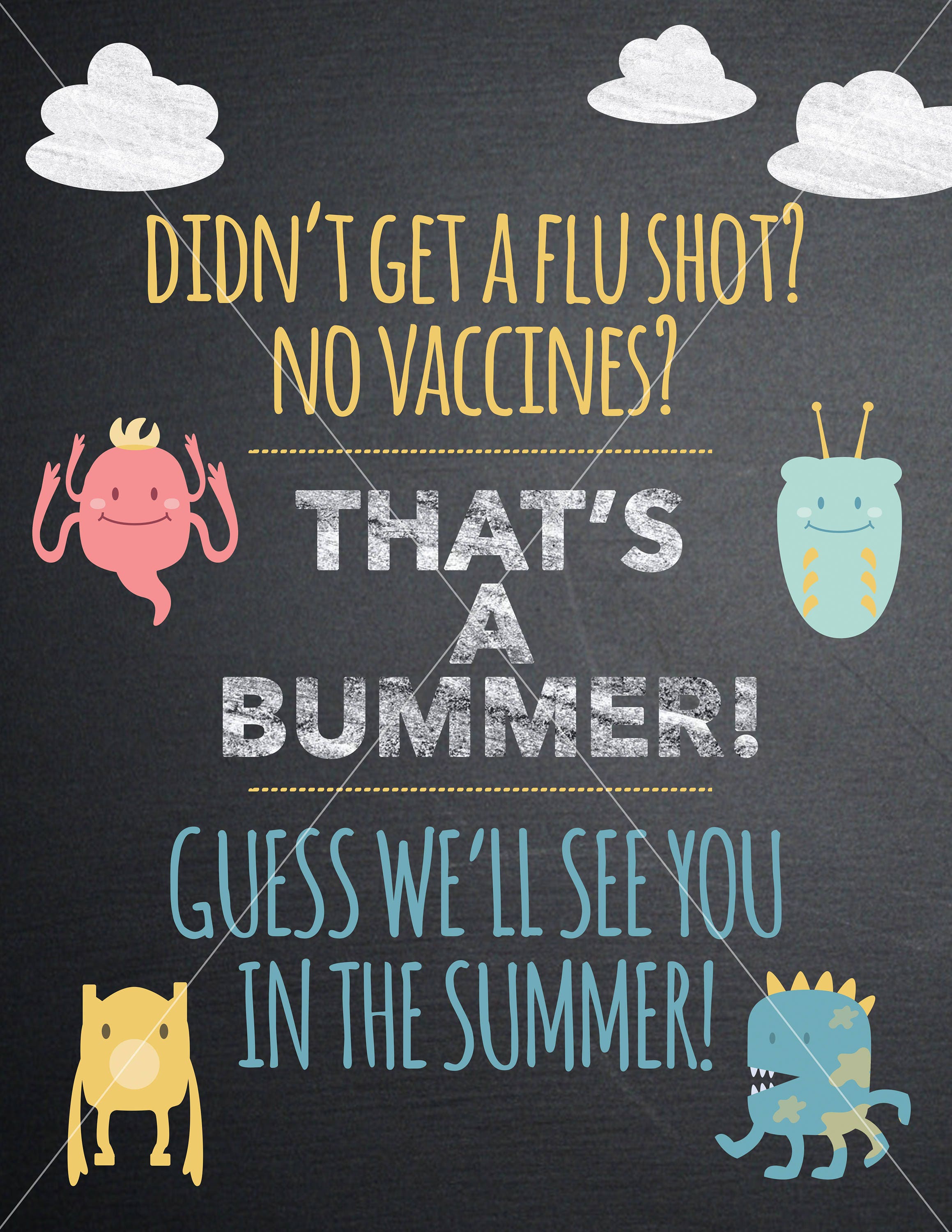 Vaccine Sign, Printable INSTANT DOWNLOAD ONLY, Chalkboard Sign - Etsy