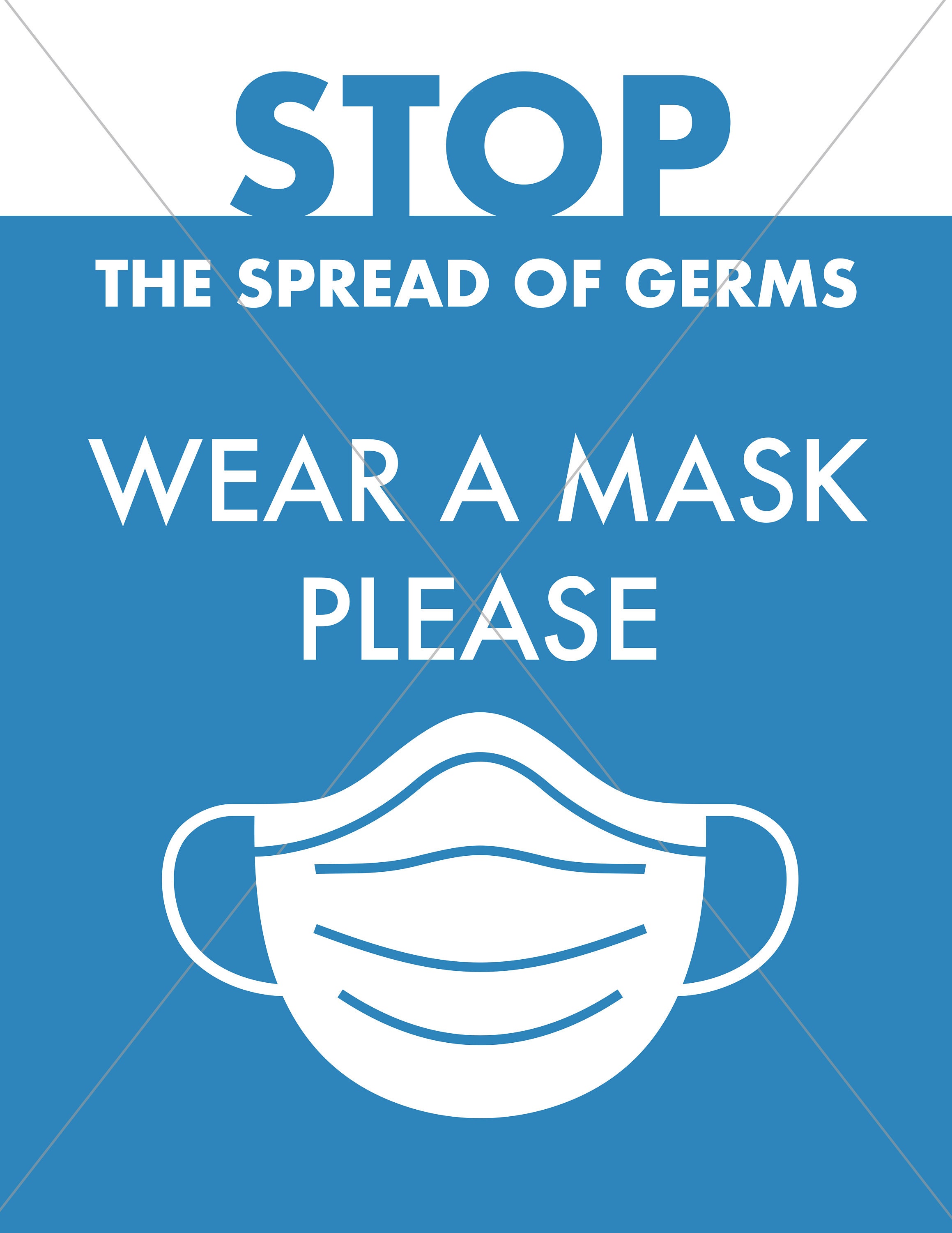 Wear A Mask Sign, Printable, INSTANT DOWNLOAD, Please Wear A Mask ...