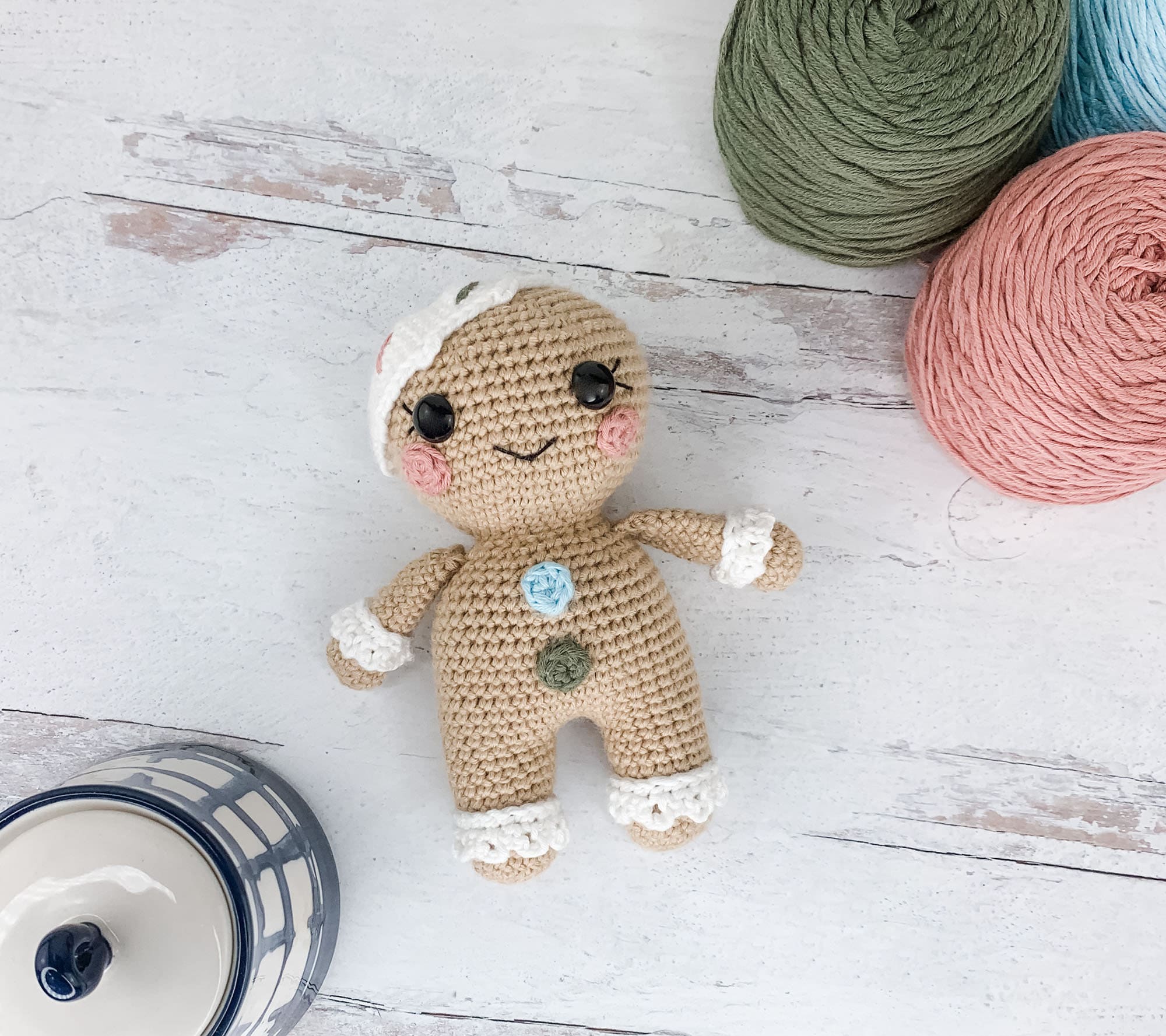 Mini Gingerbread Doll Crochet Pattern Instant PDF Download - Etsy