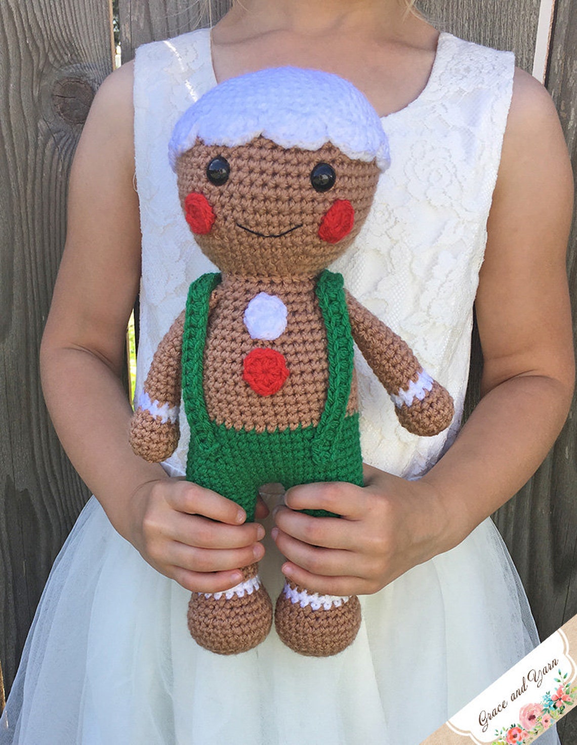 Amigurumi Gingerbread Boy Pattern - Instant Download - PDF Crochet ...