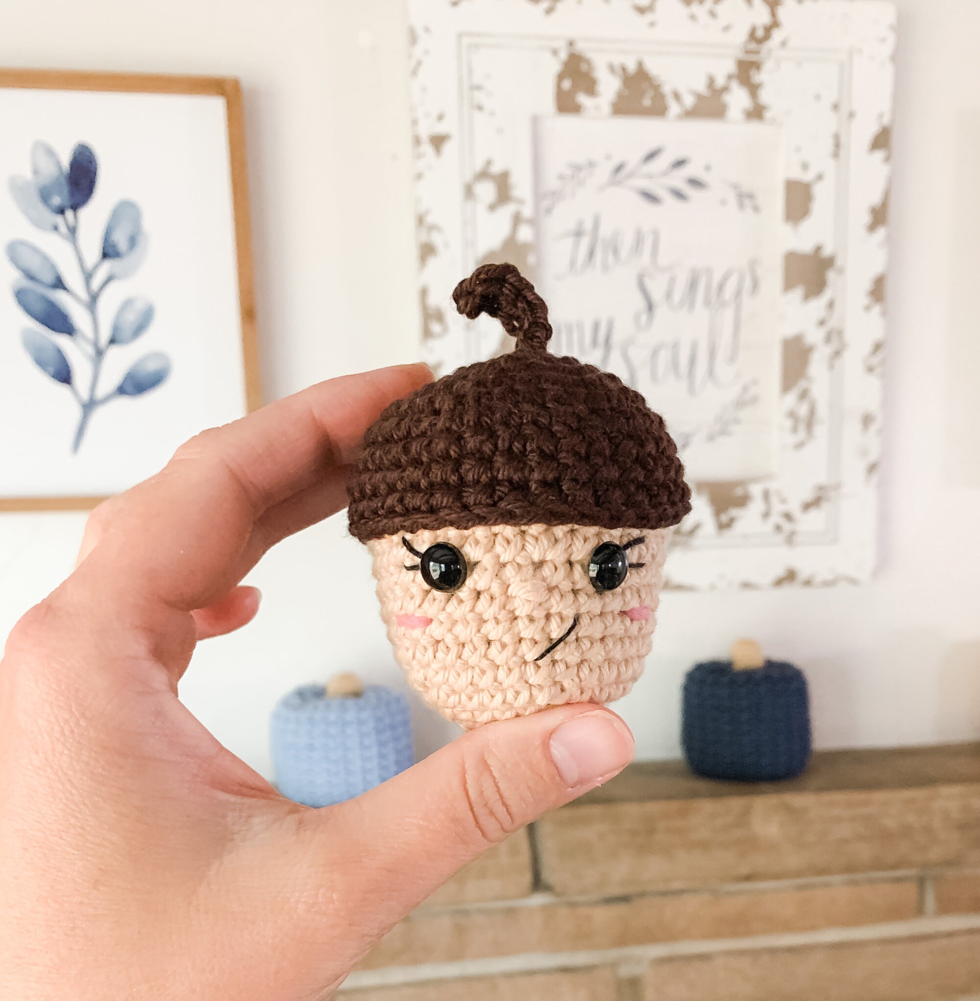 Crochet Acorn Pattern Instant Download Amigurumi Acorn | Etsy