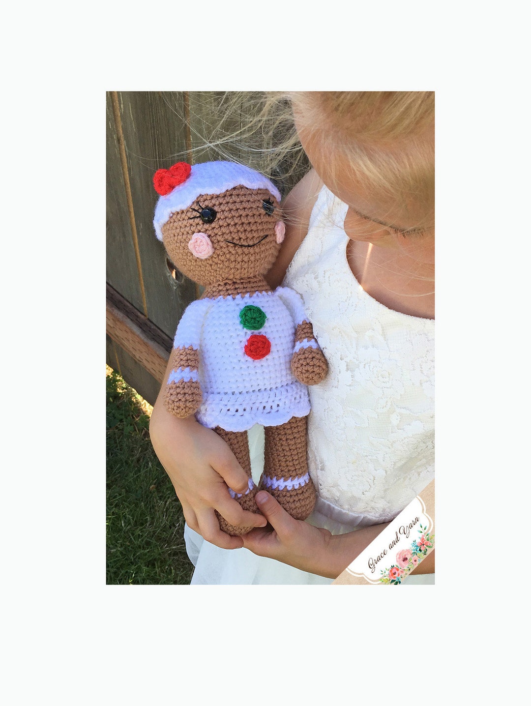Amigurumi Gingerbread Girl Pattern - Instant Download - PDF Crochet ...