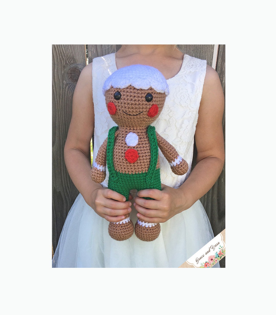 Amigurumi Gingerbread Boy Pattern - Instant Download - PDF Crochet ...