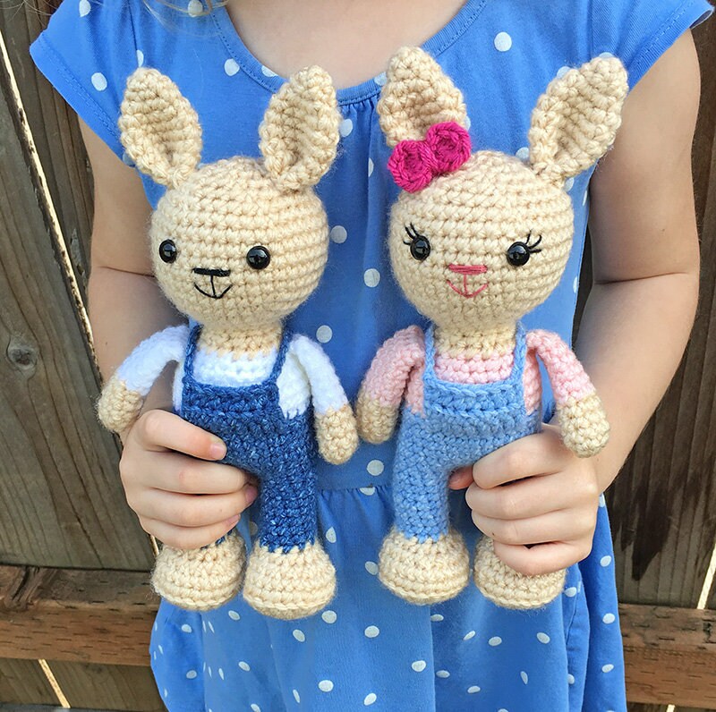Small Crochet Bunny Pattern Instant Download Amigurumi - Etsy