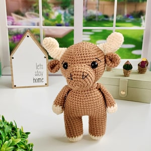 Crochet Mini Moose Pattern - Instant Download - Amigurumi Pattern - Etsy