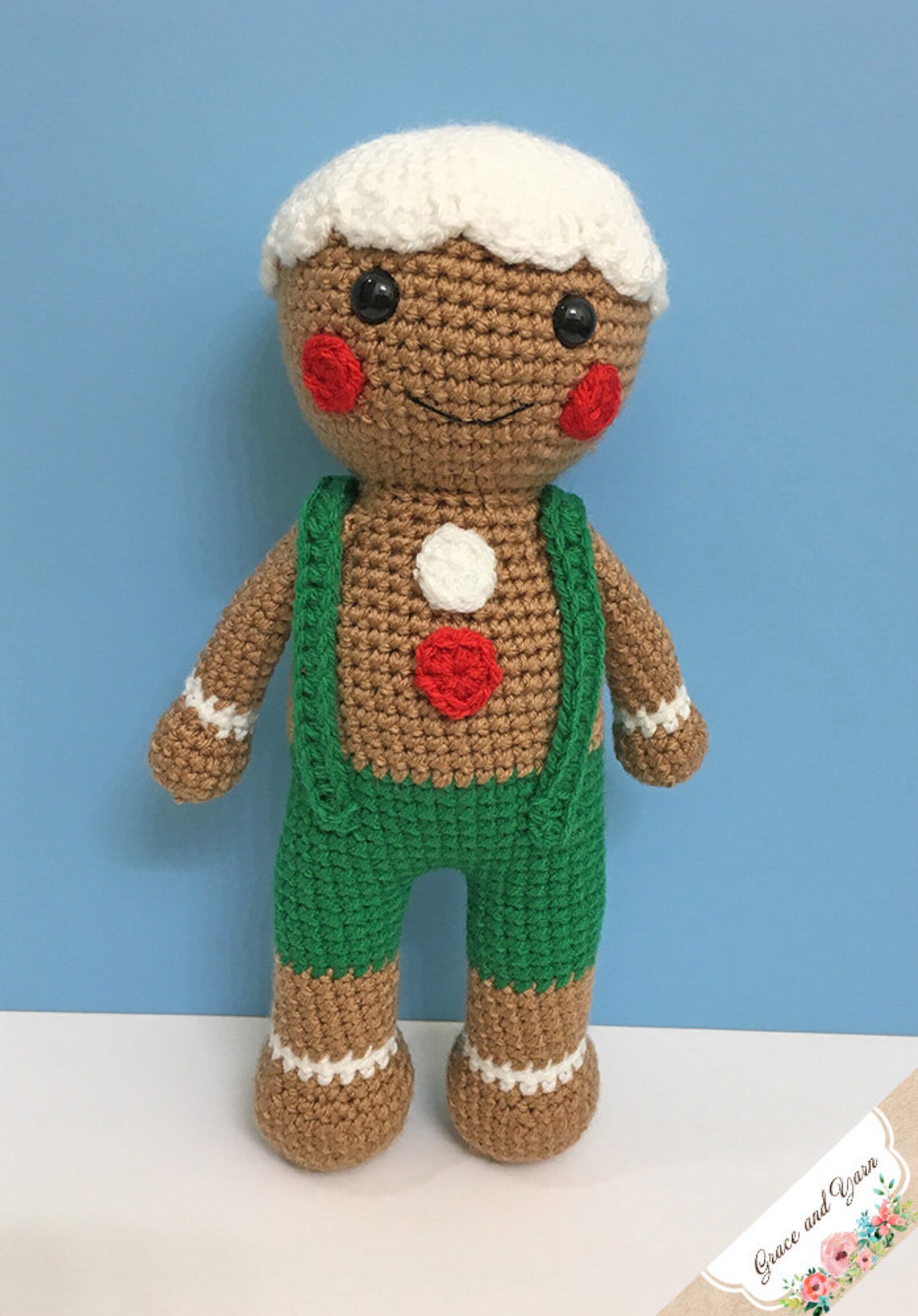Amigurumi Gingerbread Boy Pattern - Instant Download - PDF Crochet ...
