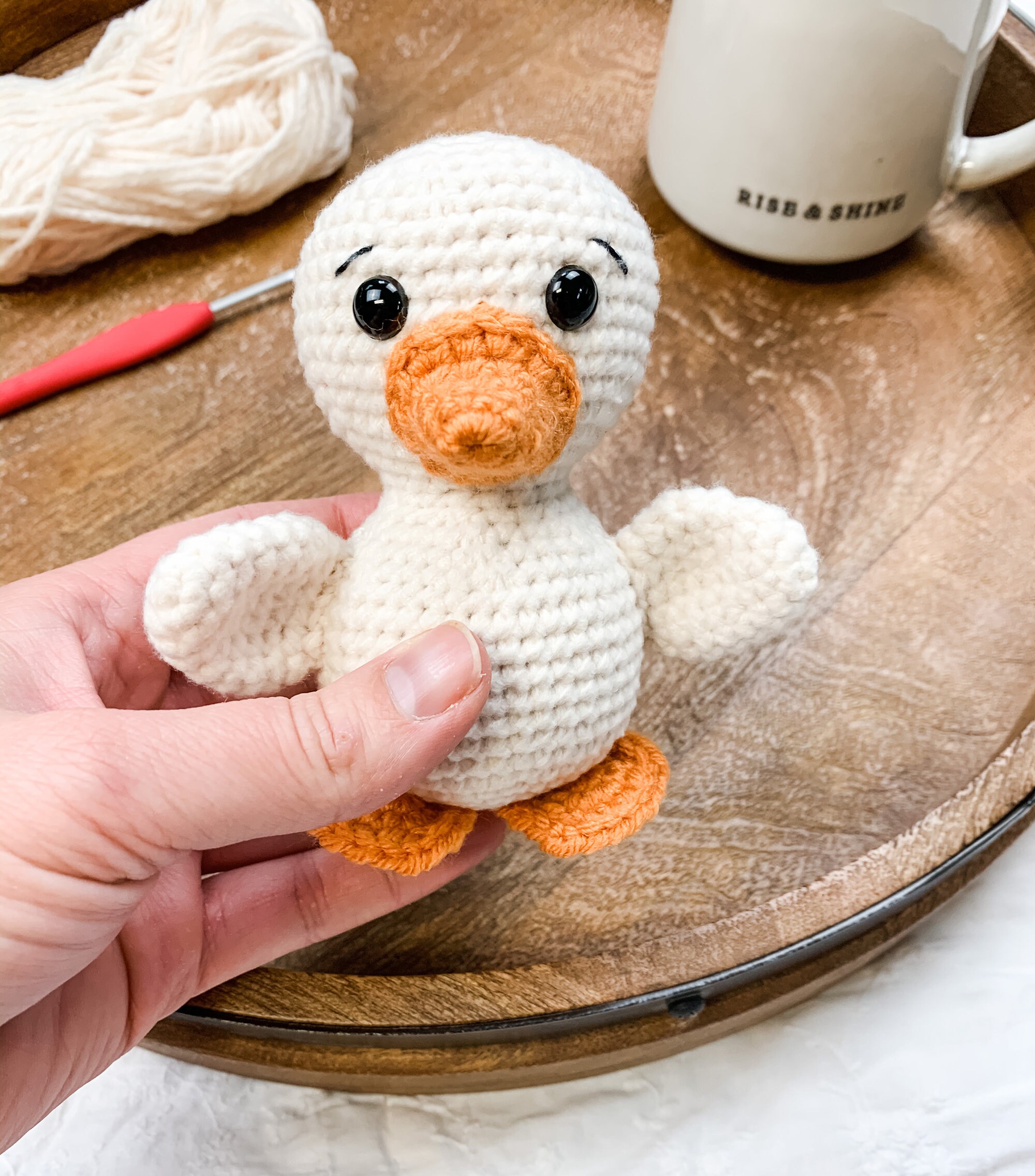 Mini Crochet Duck Pattern Instant Download Amgiurumi | Etsy