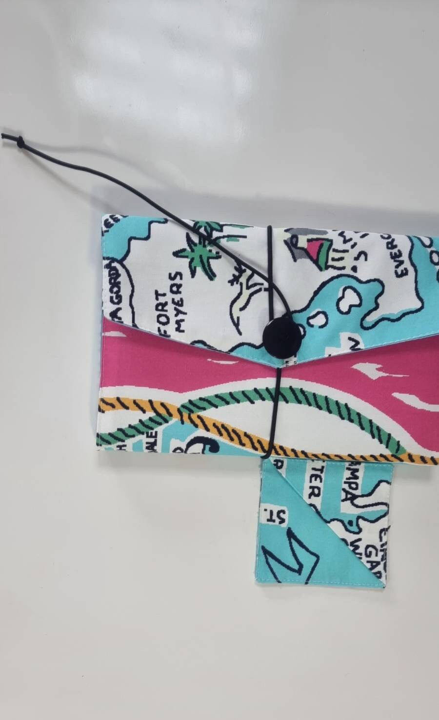 Kit World Map Book Sleeve , Book Cover Pencil Case bookmark. Notebook ...