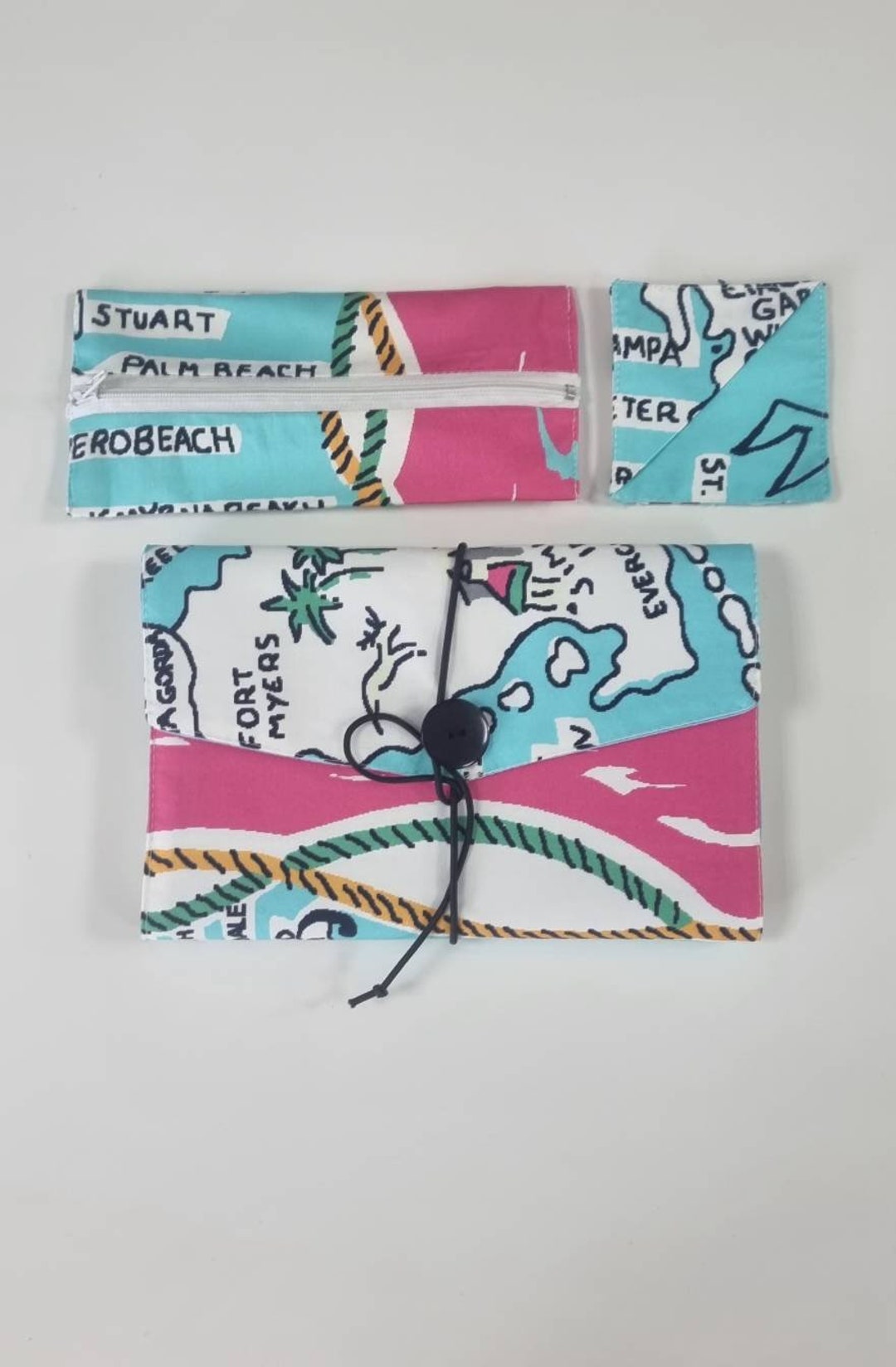 Kit World Map Book Sleeve , Book Cover Pencil Case bookmark. Notebook ...