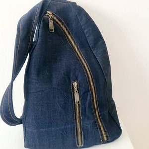 Denim Bag denim Backpack soft Denim Fashion Backpack - Etsy