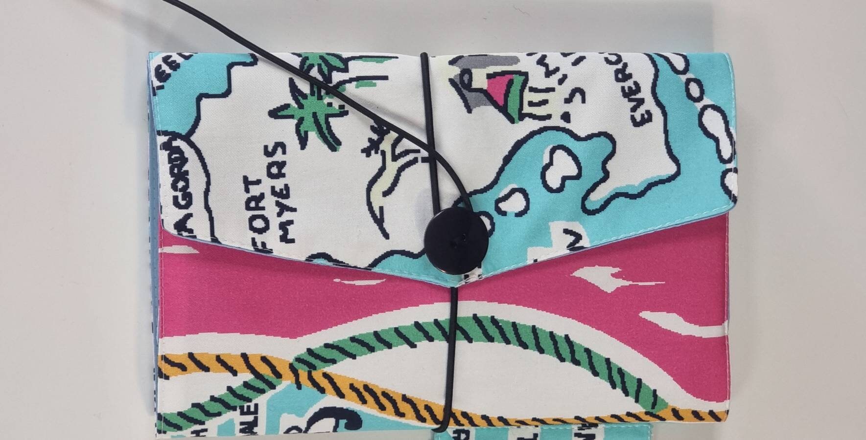 Kit World Map Book Sleeve Book Cover Pencil Case bookmark. - Etsy