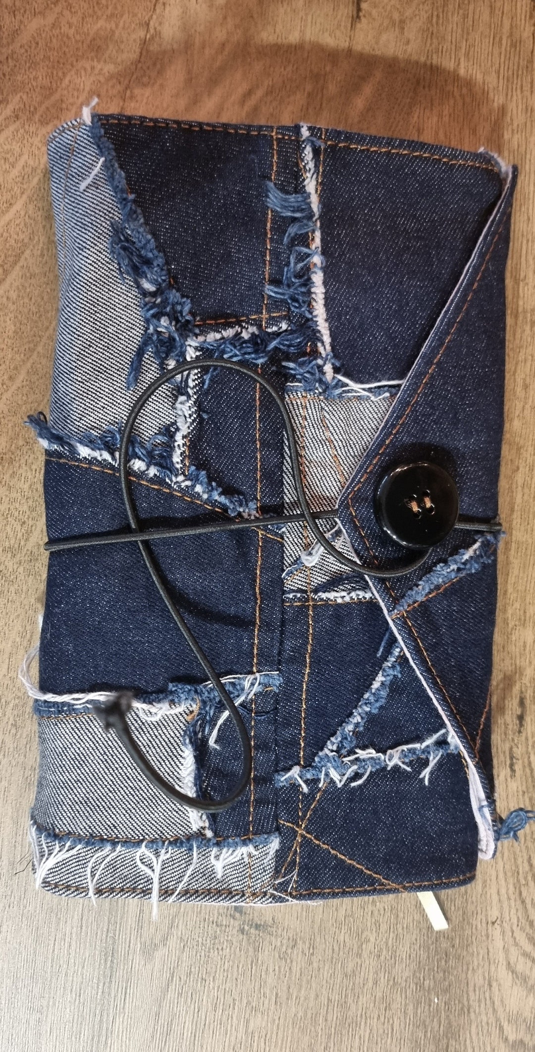 Denim Book Cover, Recycle Denim Book Cover, Denim Bookcase. Denim ...