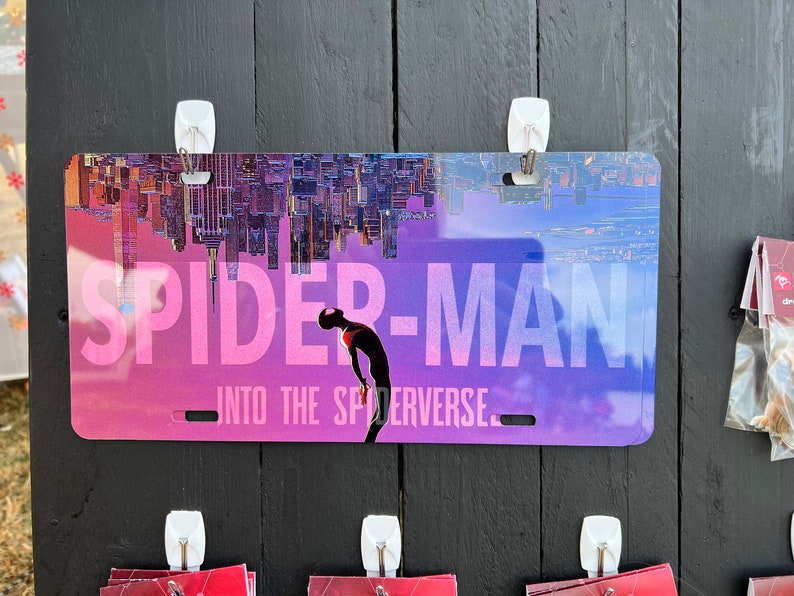 Spider-man: Into the Spiderverse License Plate - Etsy Australia