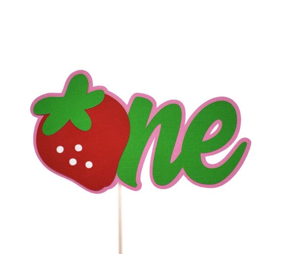 Strawberry ONE Cake Topper, Berry Sweet ONE Birthday Party Decorations ... Strawberry ONE Cake Topper, Berry Sweet ONE Birthday Party Decorations ...