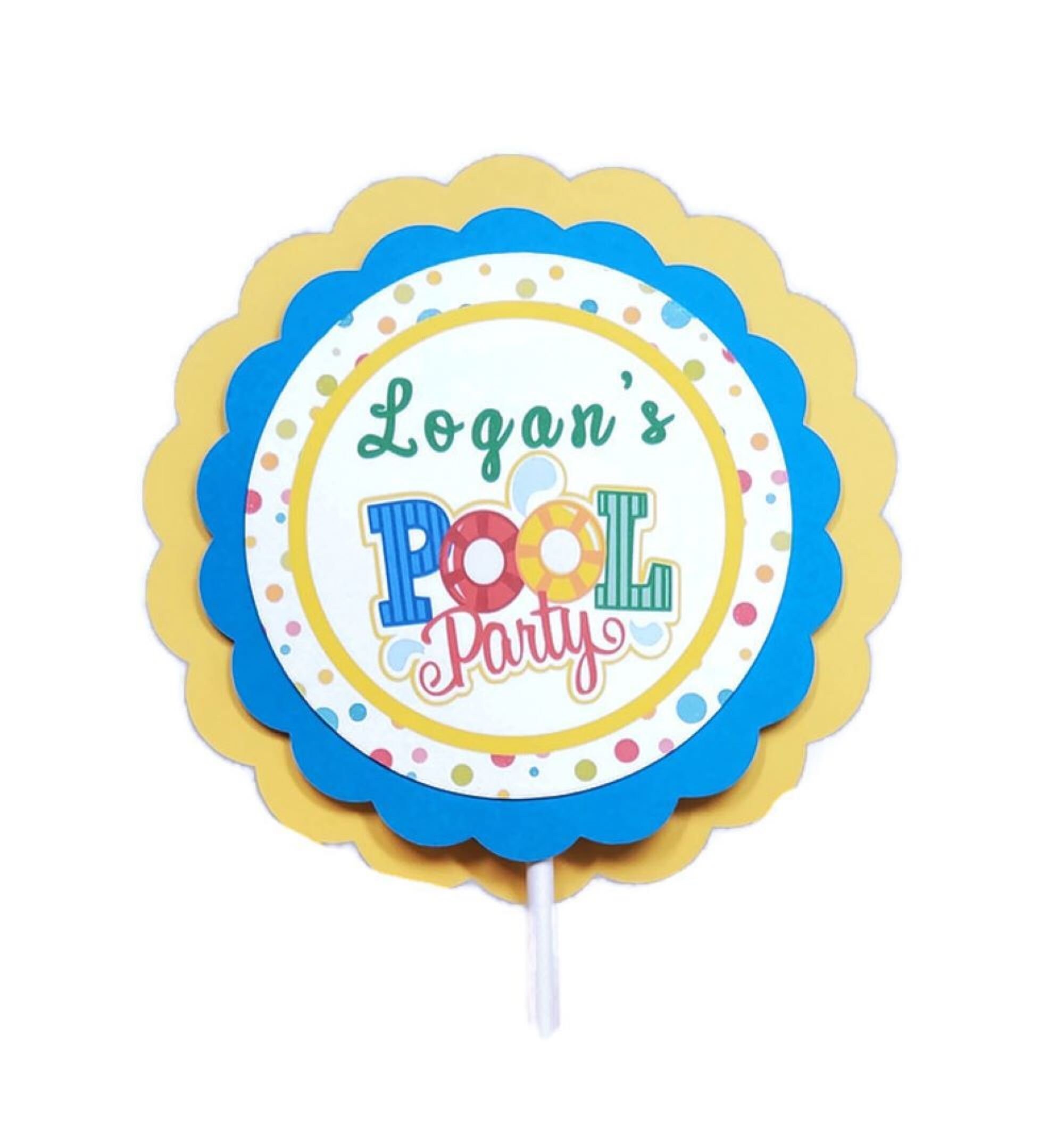 Pool Party Centerpiece Sticks, Boy Birthday Party Decorations, Beach ...