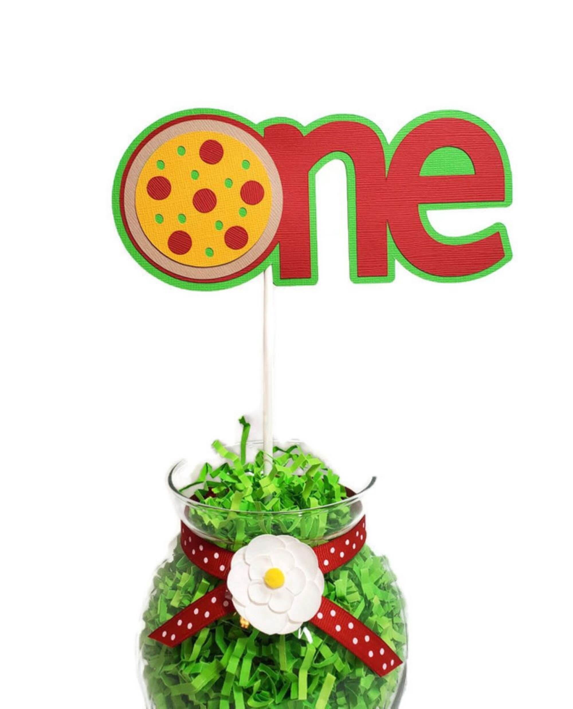 Pizza ONE Cake Topper Pizza First Birthday Cake Topper Boy | Etsy