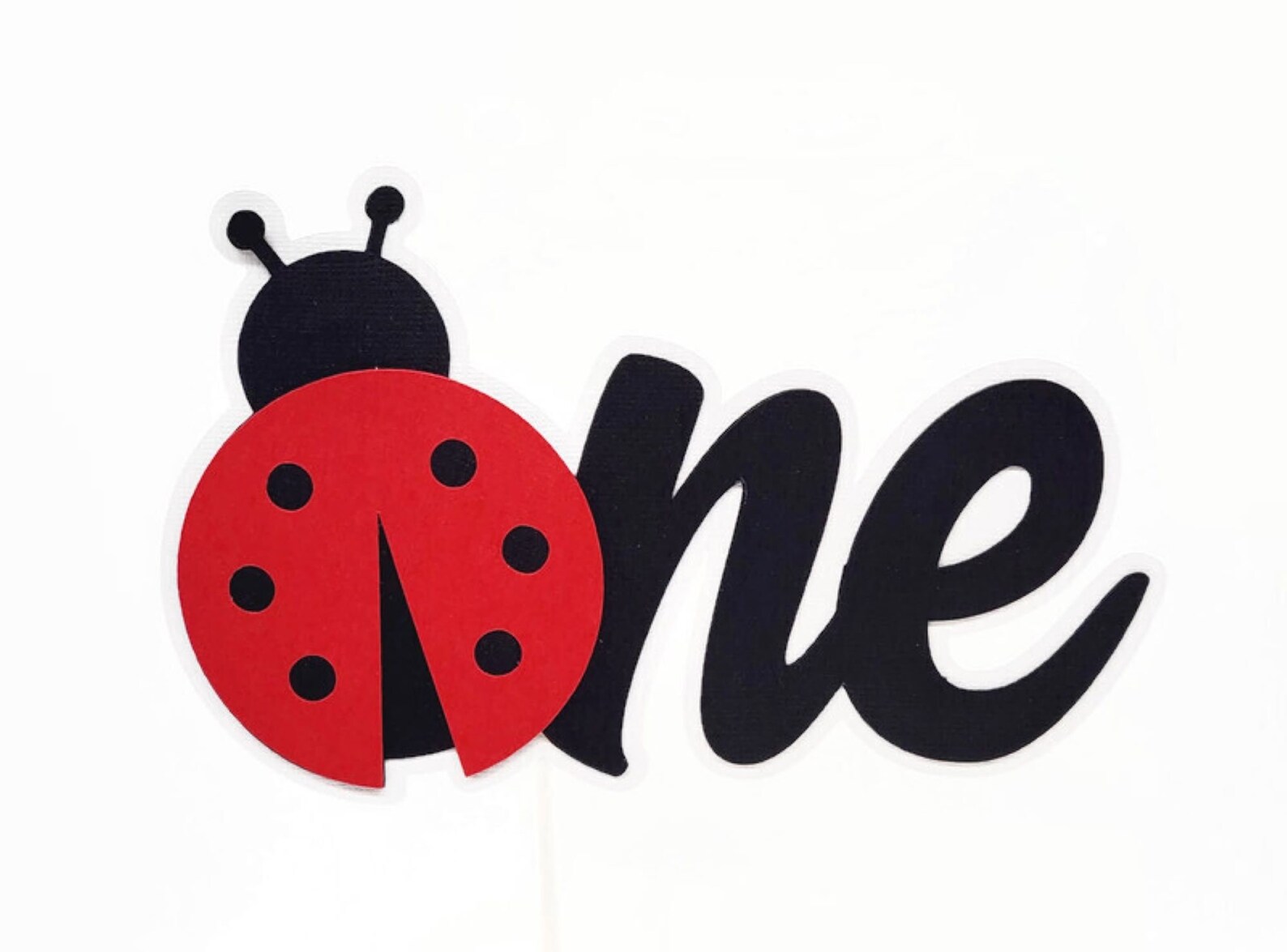 Little Ladybug ONE Cake Topper, Cute as A Bug Birthday Party ...