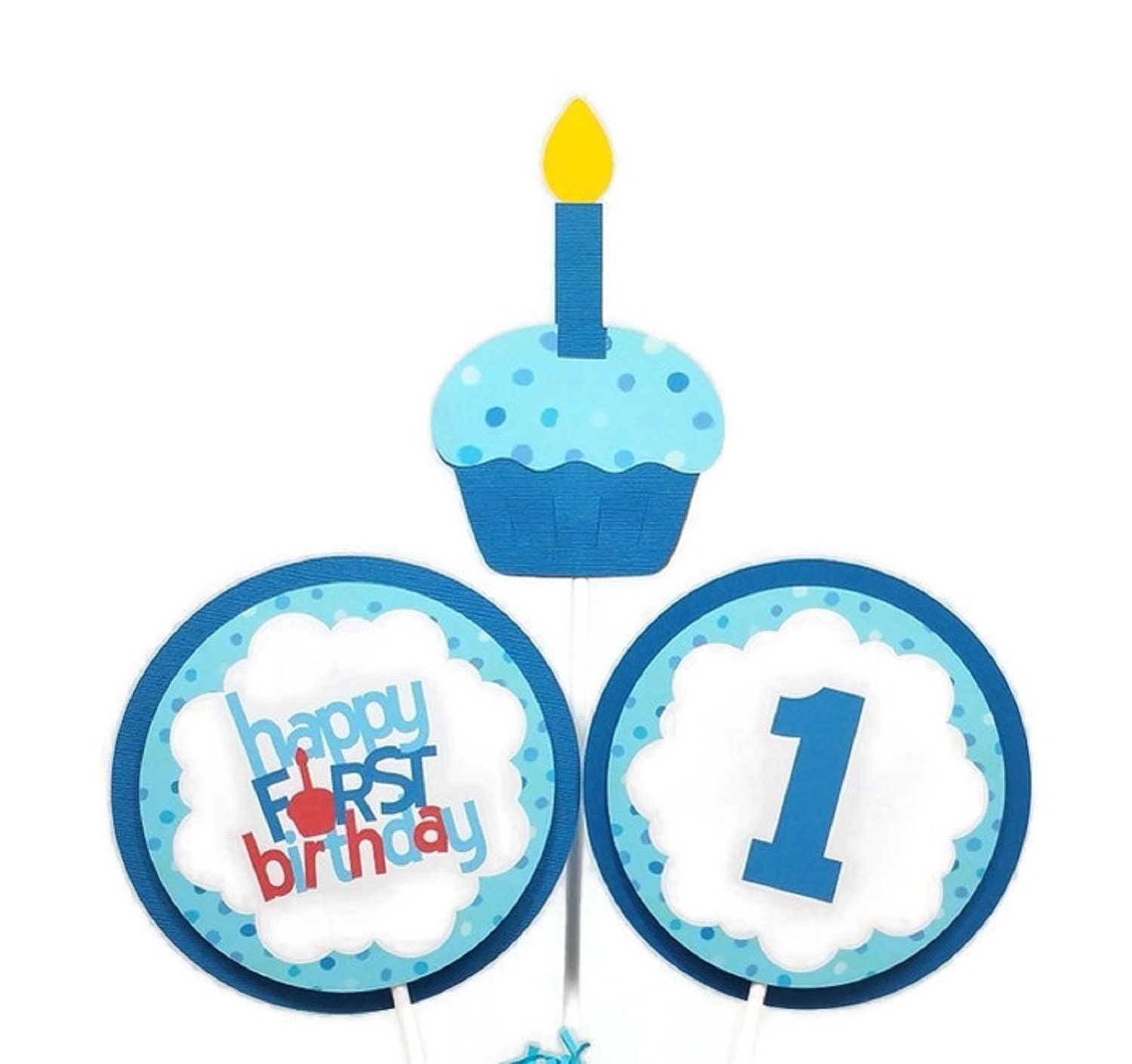 1st Birthday Cupcake Boy