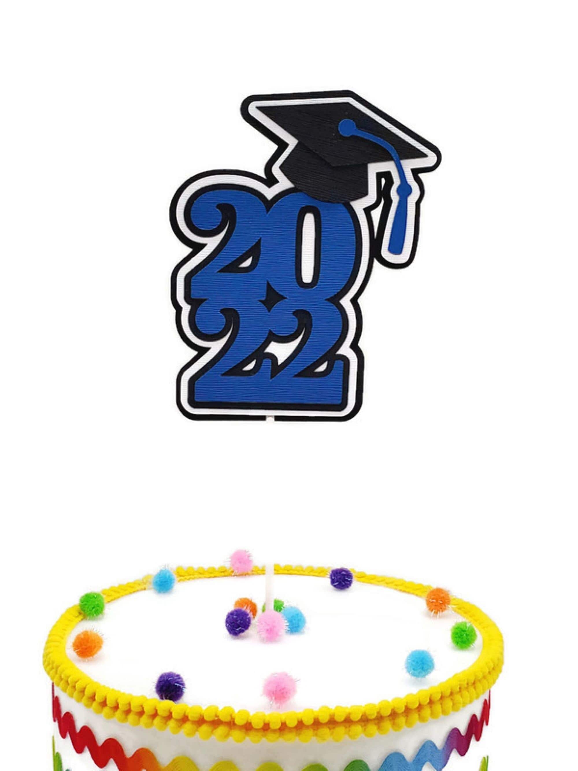 Class of 2024 Cake Topper High School College Grad Cake Topper With Cap ...
