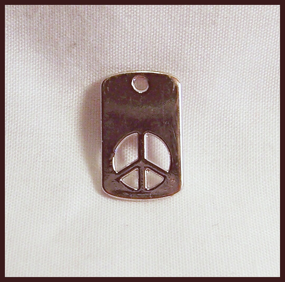 Peace Sign Zipper Pull Phone Charm Bracelet Hippie Love Rock and Roll ...